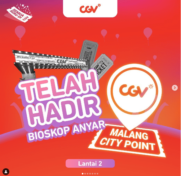 CGV Indonesia Buka Jaringan di Malang City Point