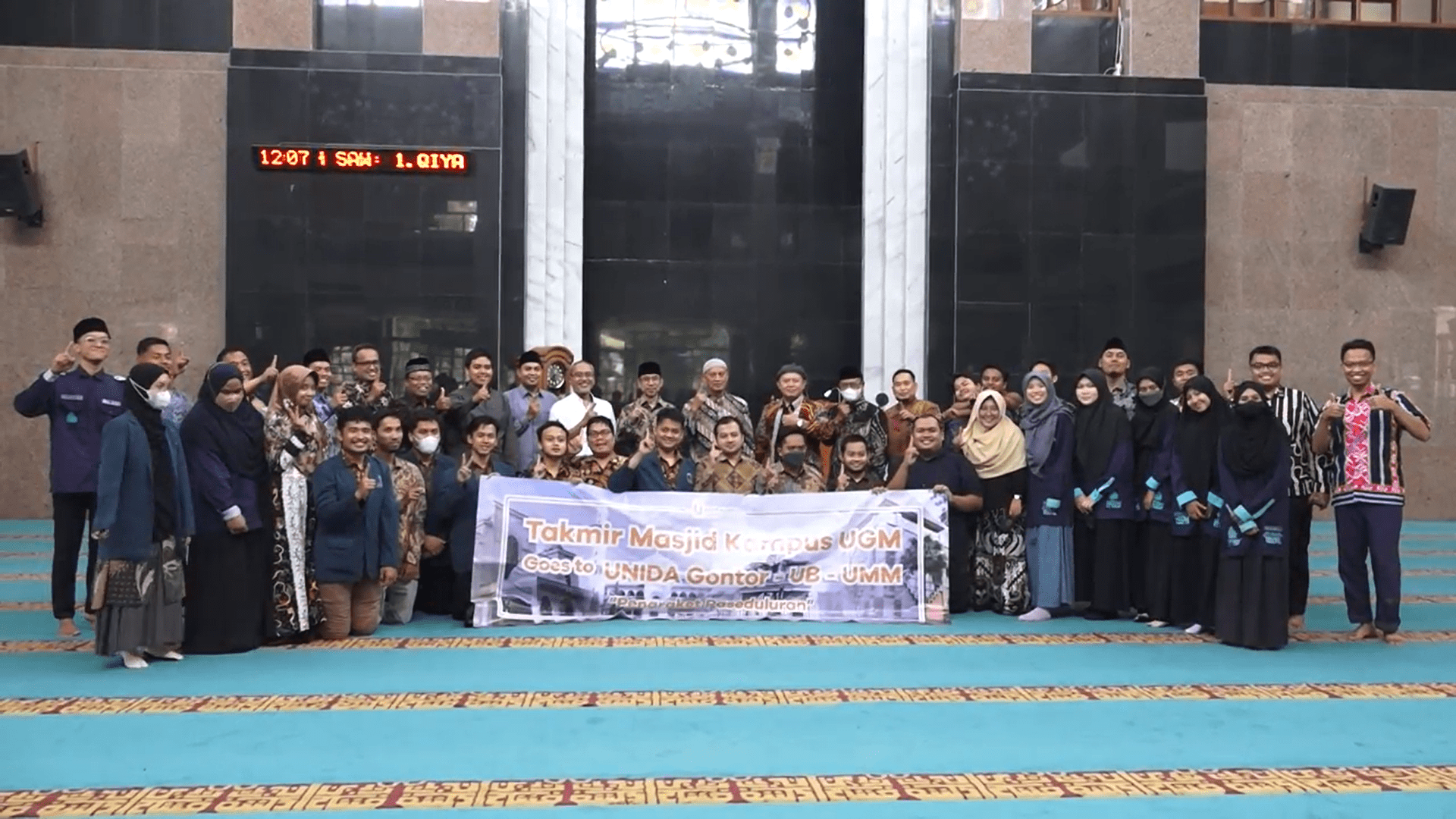 Kunjungan Takmir Masjid Kampus UGM ke Masjid Raden Patah UB