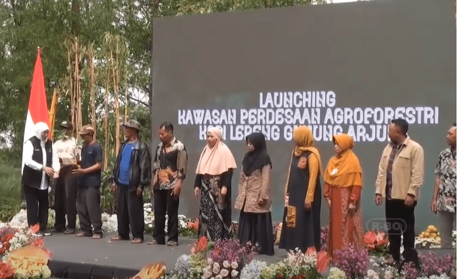 Membangun Potensi Ekspor, Gubernur Khofifah Resmikan Kawasan Perdesaan Agroforestri Kopi Lereng ...